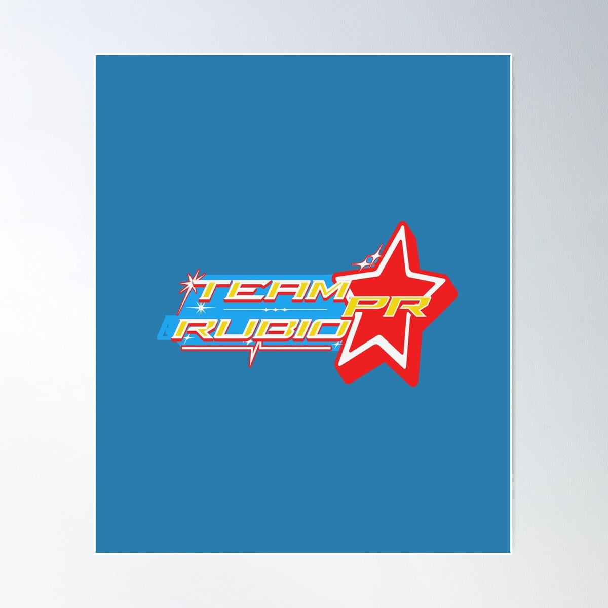 Team Rubio Puerto Rico Poster Wall Art, Modern Wall Decor For Living ...