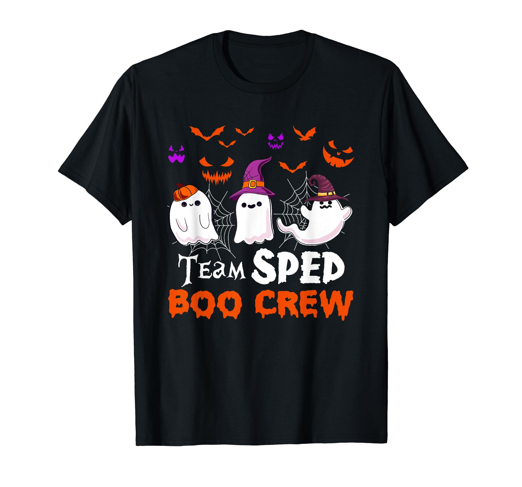 Team SPED Boo Crew Halloween Ghost SPED Special Ed Teacher T-Shirt ...
