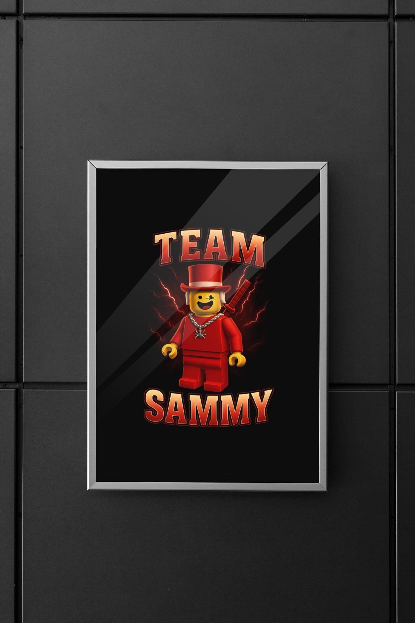 Team Sammy Roblox Poster | Steal a Brainrot Meme Art | Funny Kids ...