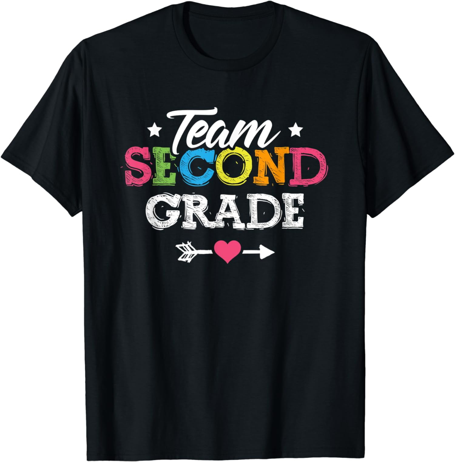 Team Second Grade Shirt Teacher Student Back To School Kids - Walmart.com