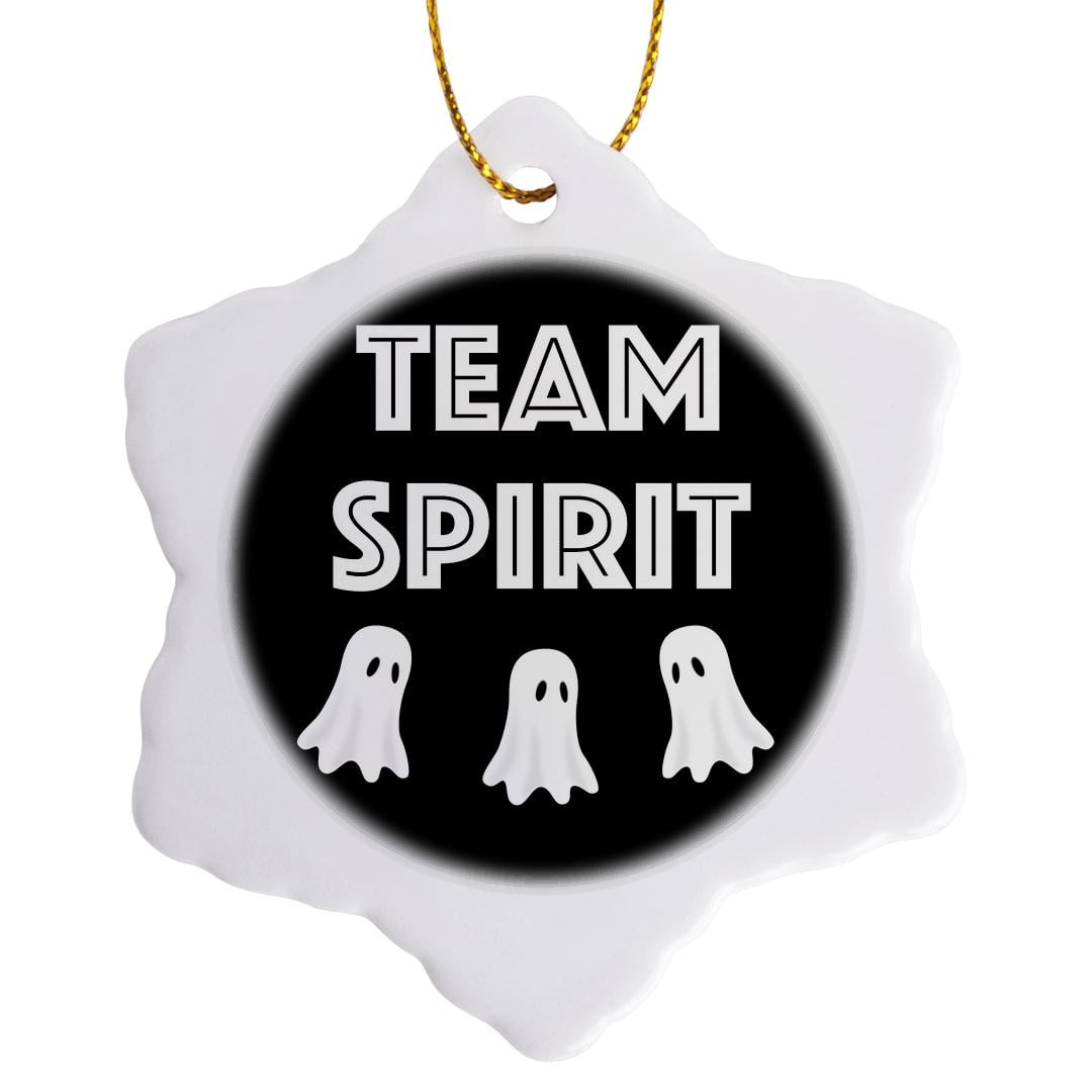 Team Spirit With Three Ghosts. White Lettering On Black Background., 3 ...