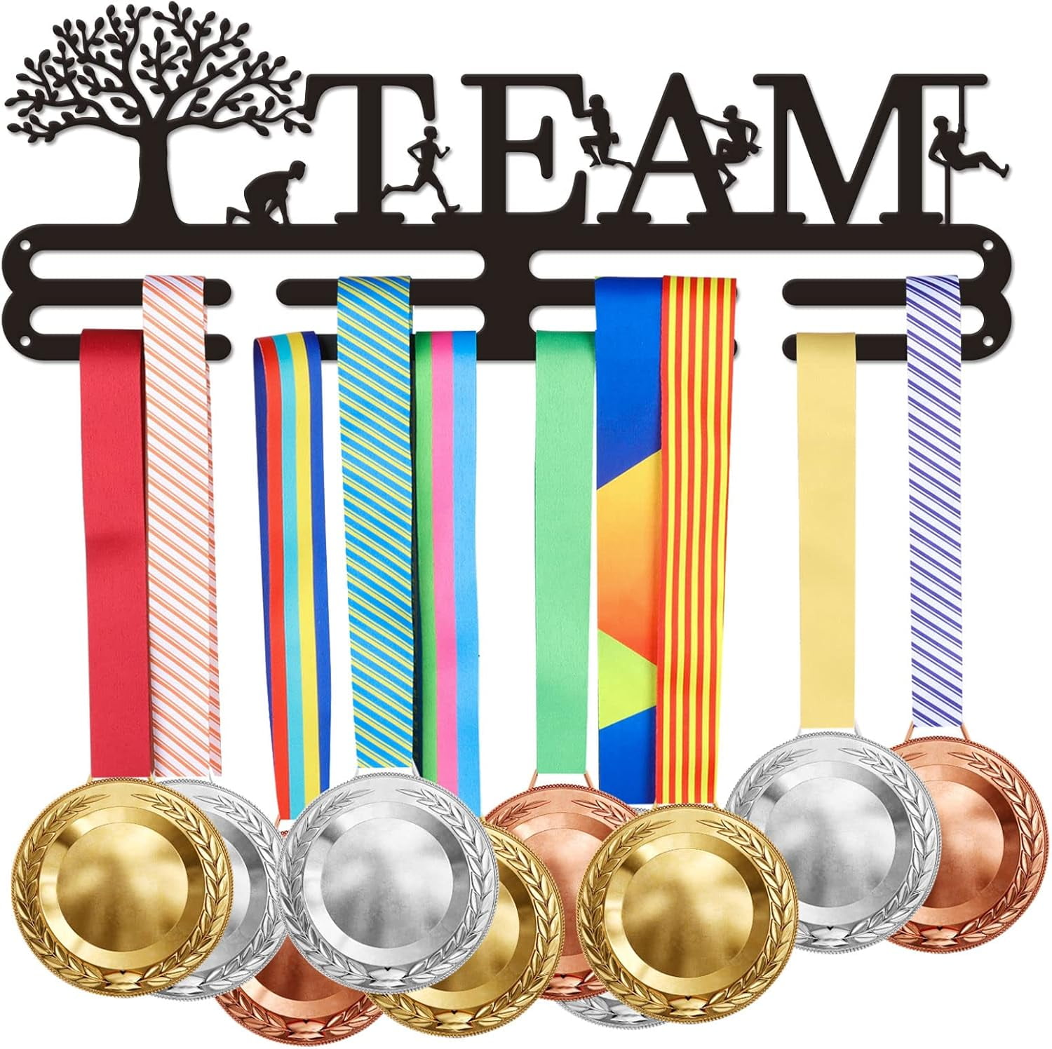 Team Sports Medal Hanger Display Tree of Life Medal Hook Wall Mounted ...