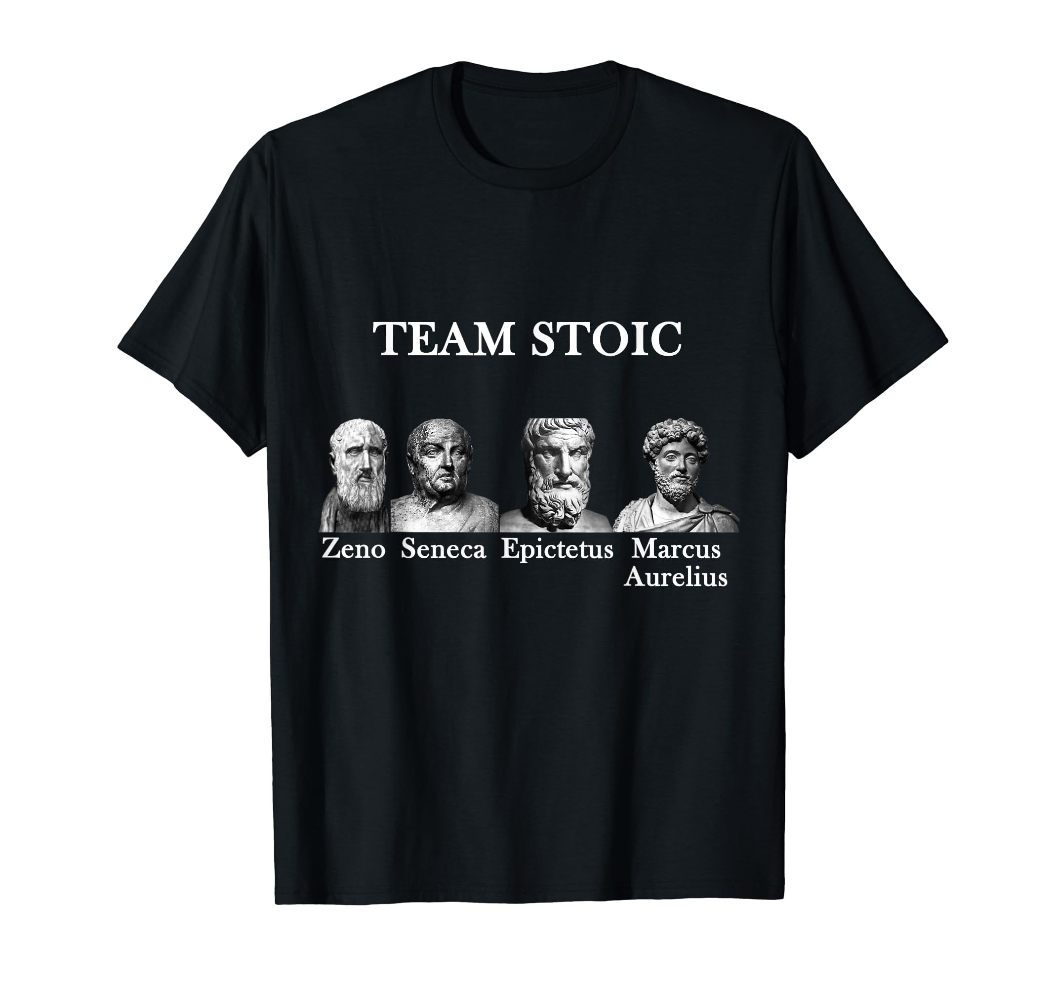 Team Stoic Famous Icons Of Stoicism Philosophy T-Shirt - Walmart.com