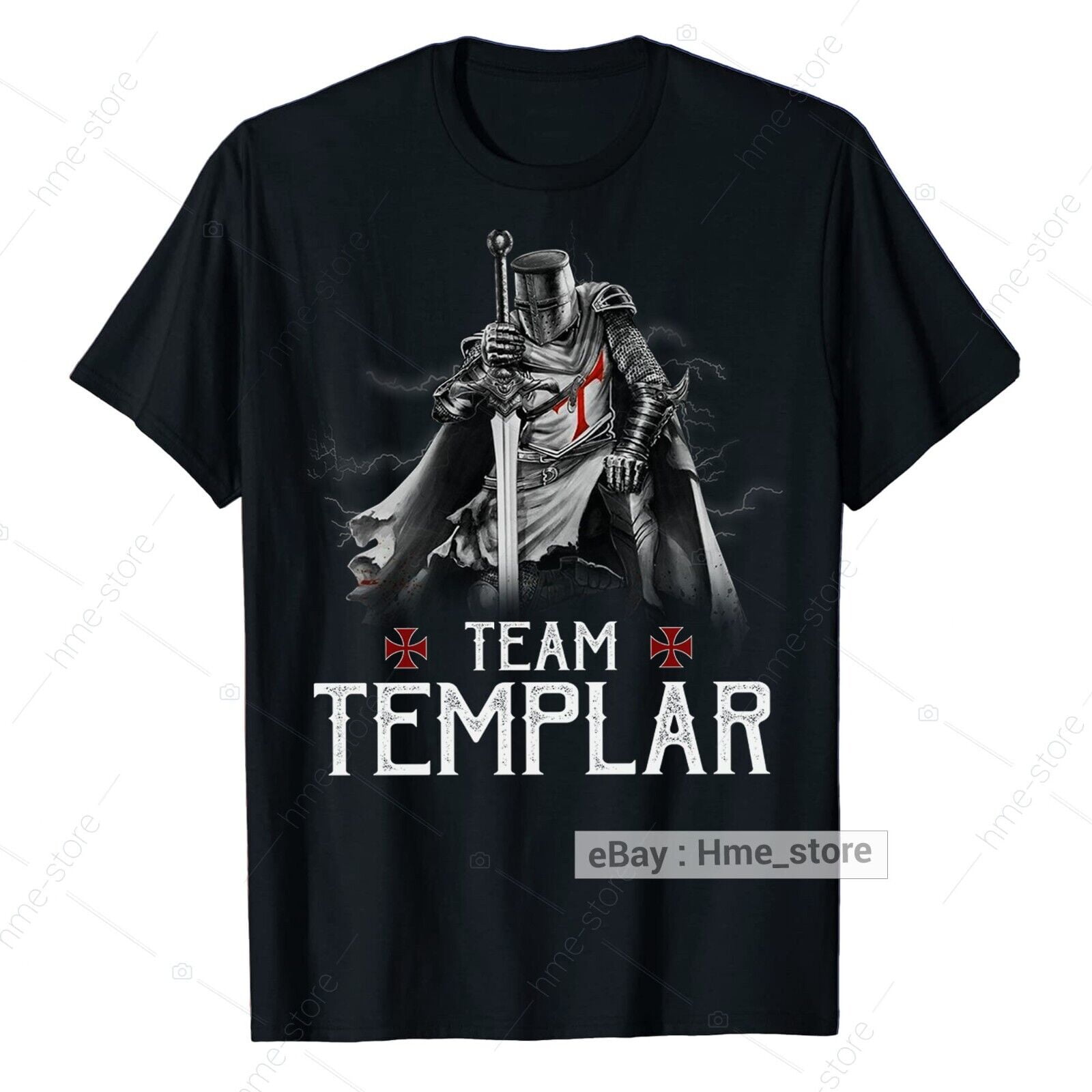 Team Templar T-Shirt Knight Templar Christian Warrior of Christ Crusader Tee - Walmart.com