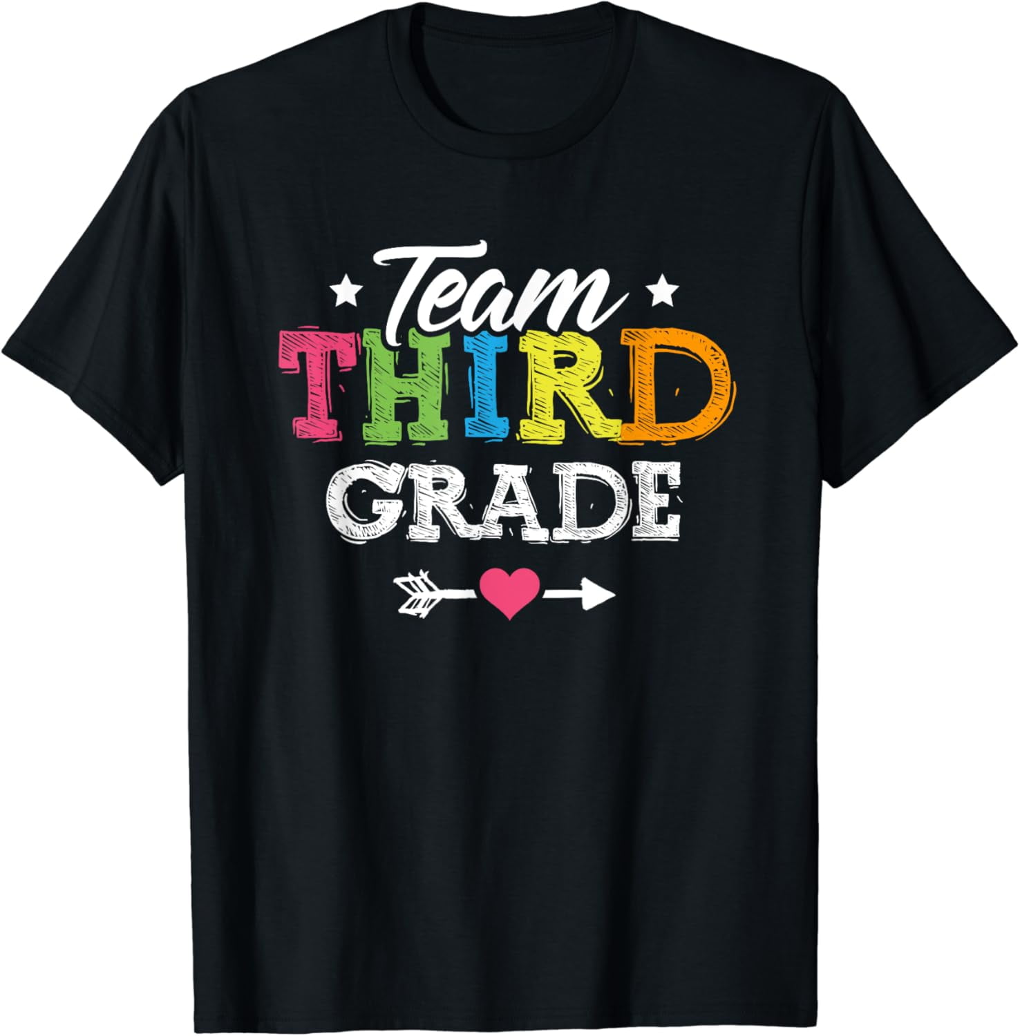 Team Third Grade Shirt Teacher Student Kids Back To School T-Shirt ...