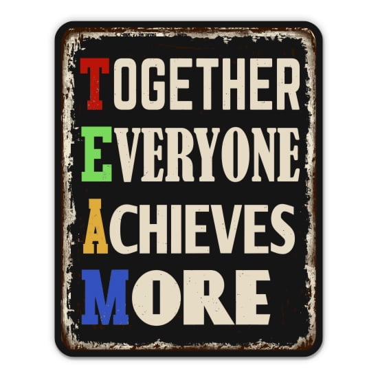 Team Together Everyone Achieves More - 3" Vinyl Sticker - For Car ...