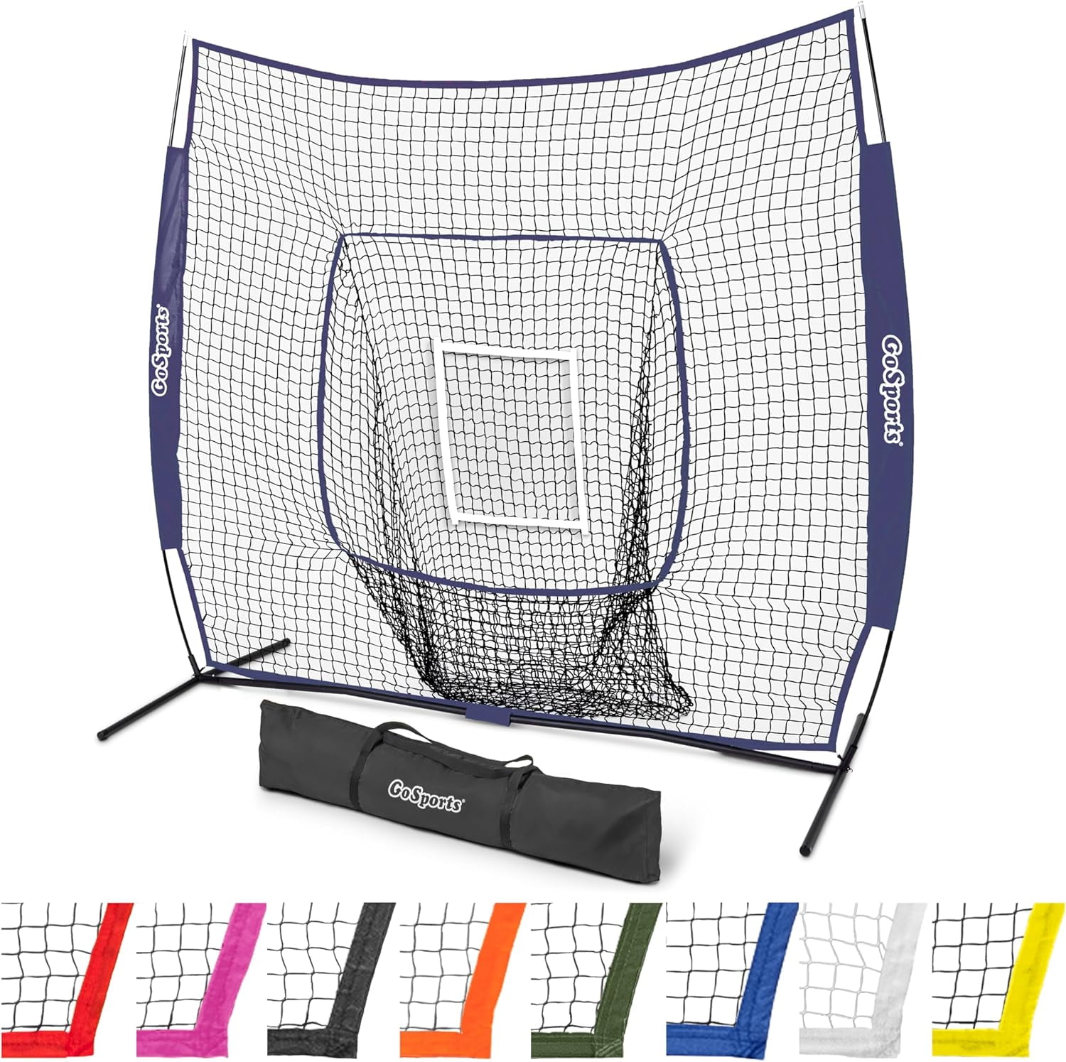 Team Tone 7' x 7' Baseball & Softball Practice Hitting & Pitching Nets ...
