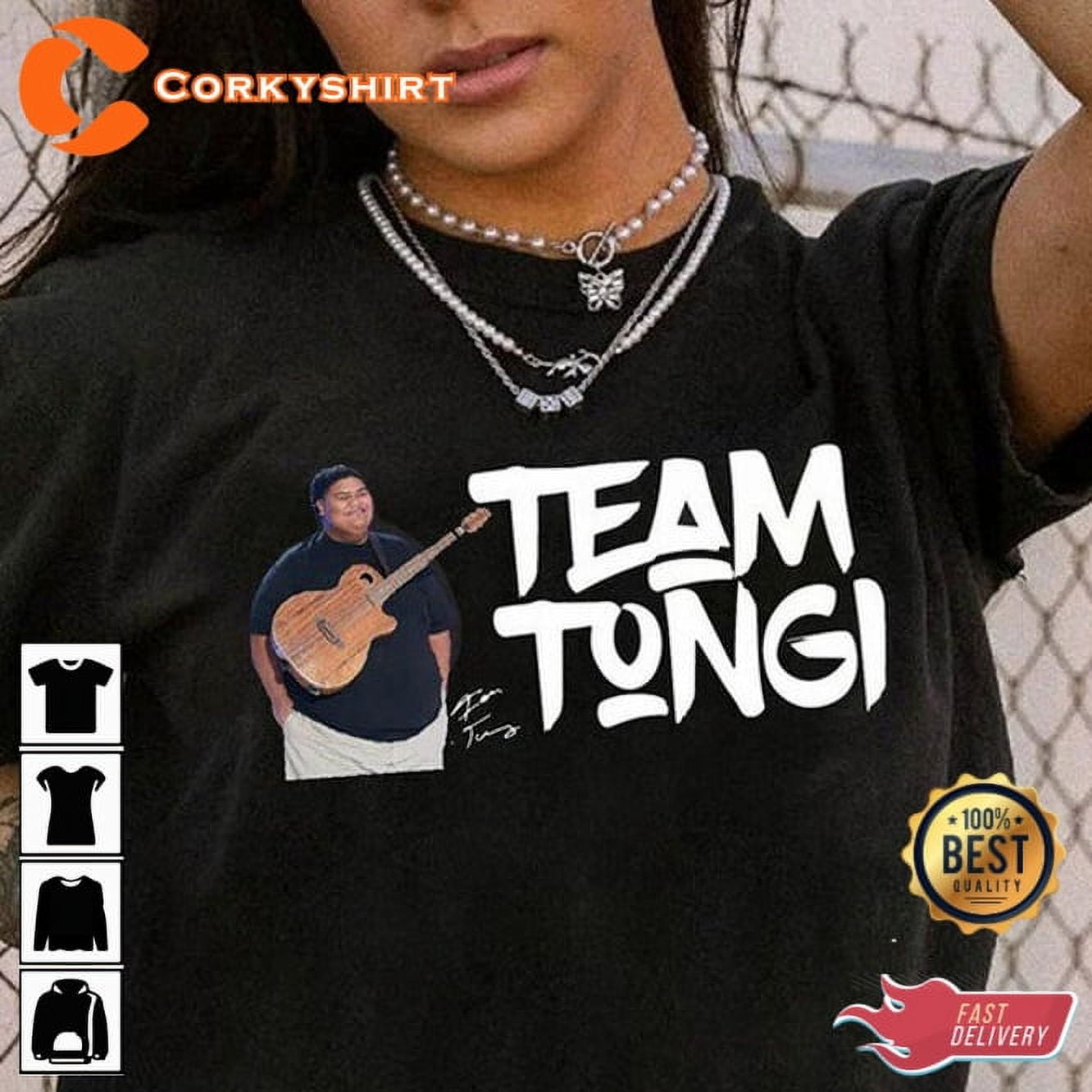 Team Tongi Kahuku Funny Singer Iam Tongi Fan T-shirt - Walmart.com