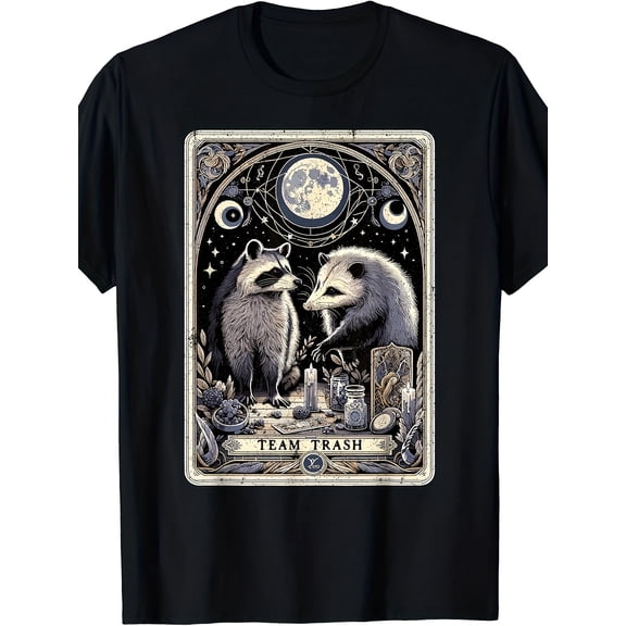 Aesthetic Cottagecore The Opossum Possum Tarot Card Game T-Shirt Tee ...