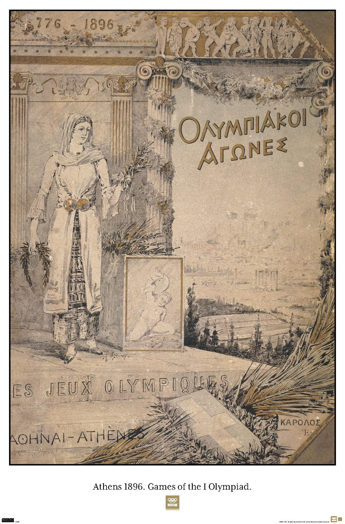Team USA - Athens 1896. Games of the I Olympiad. Wall Poster, 22.375" x ...
