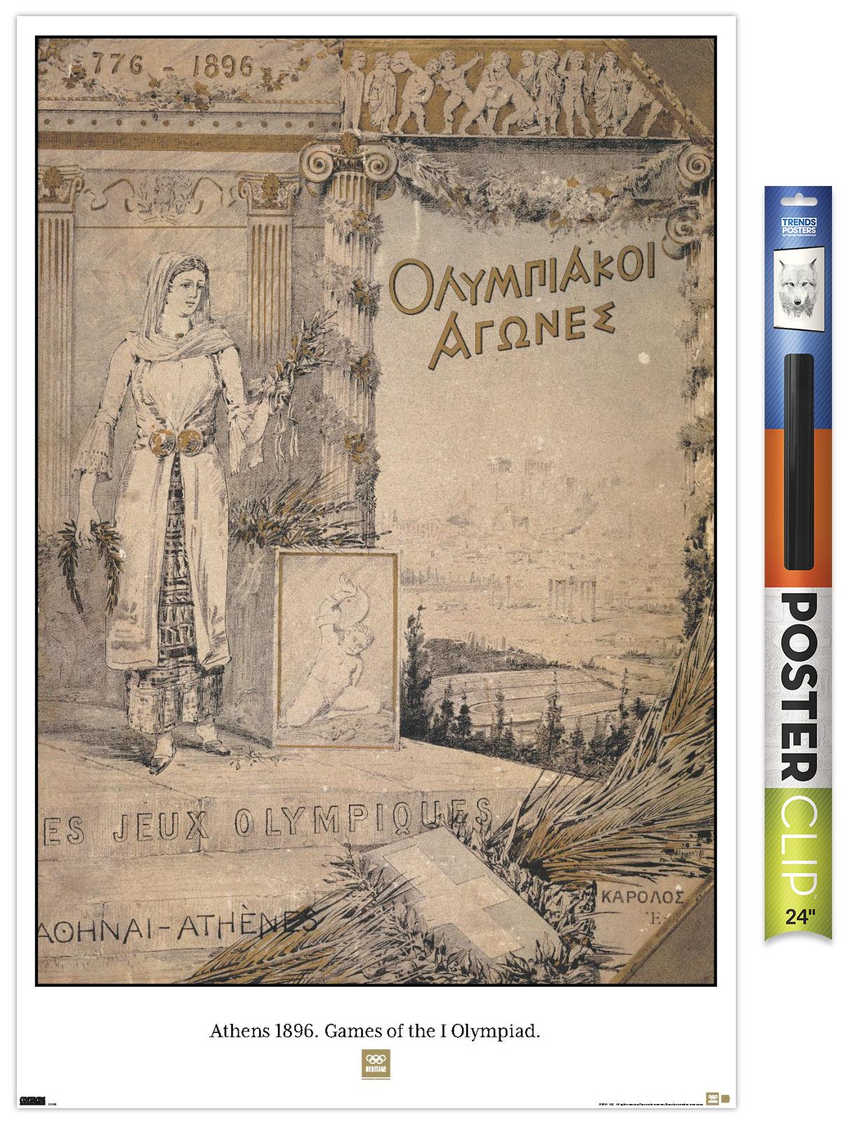 Team USA - Athens 1896. Games of the I Olympiad. Wall Poster, 22.375" x ...