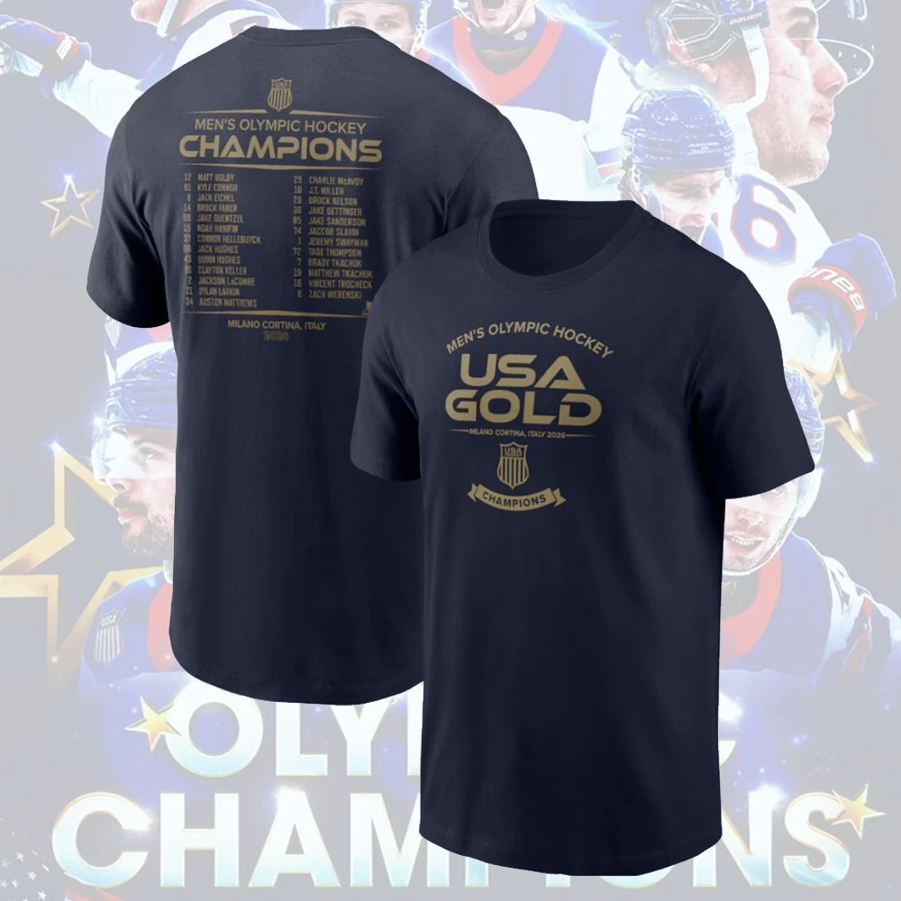 Team USA Hockey 2026 Gold Medal Roster Winter Games Fan Gear Gift ...