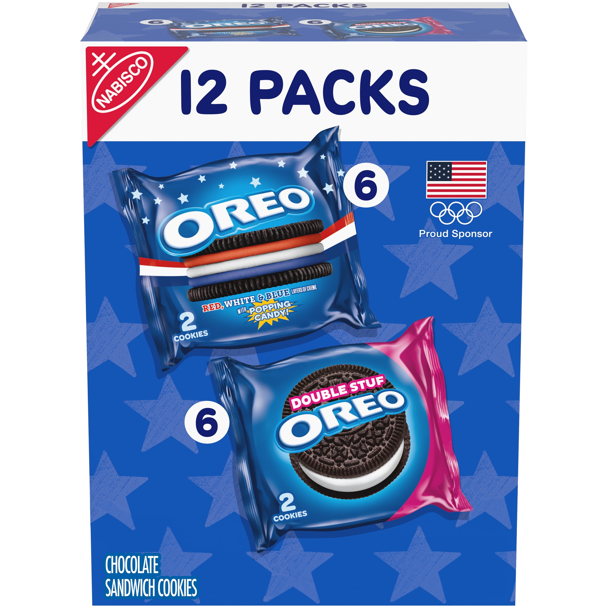 Team USA OREO Cookies with Popping Candy Creme & OREO Double Stuf ...