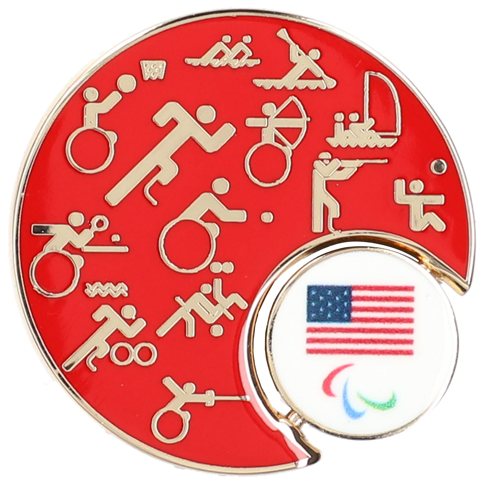 Team USA Paralympic Games Pictogram Slider Lapel Pin - Walmart.com