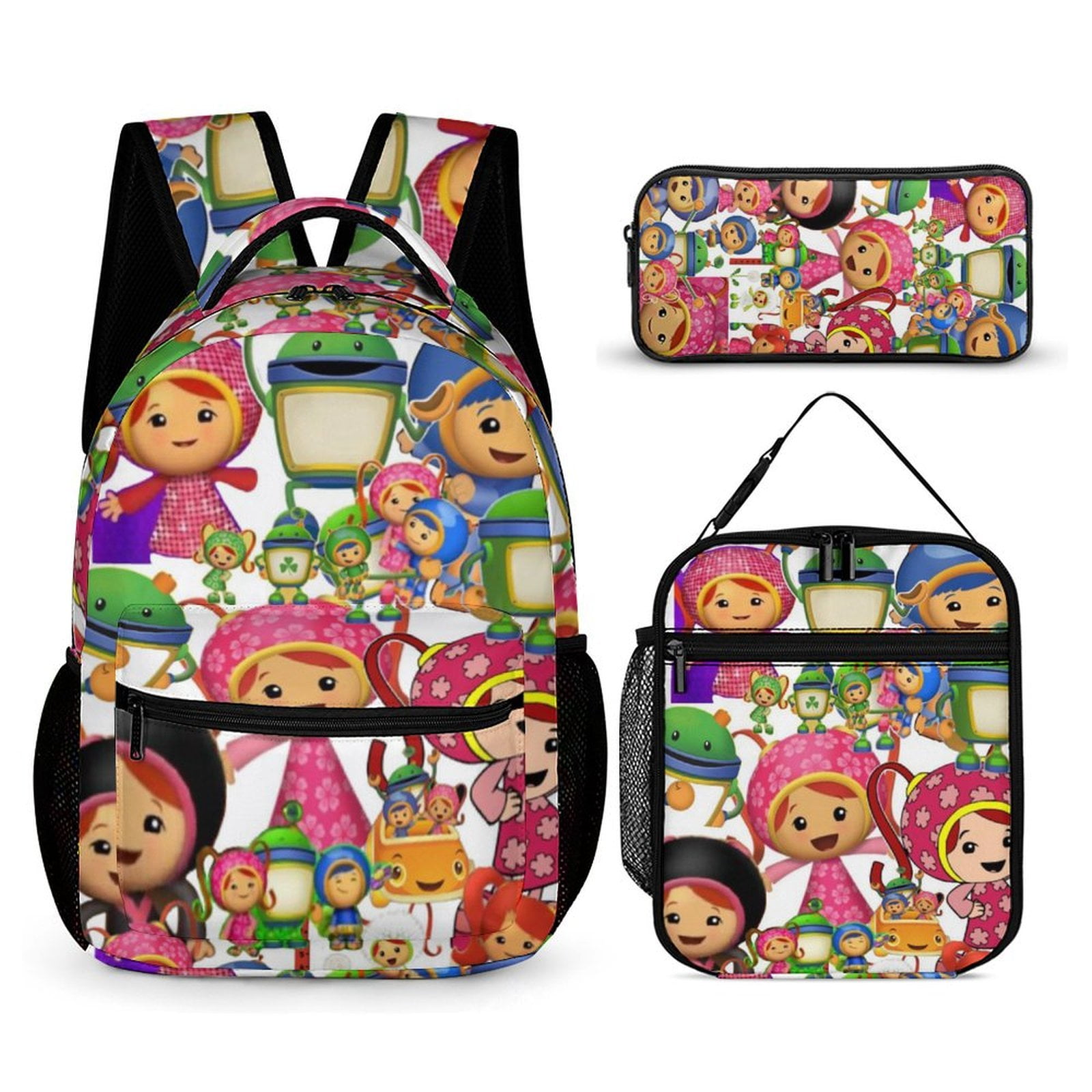 Team Umizoomi 3 Piece Backpack Set School Bag Combination Travel ...