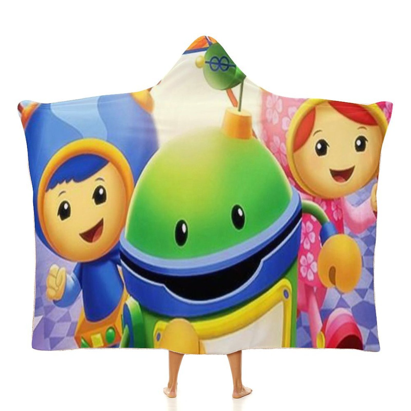 Team Umizoomi Cloak Hooded Blanket Soft Wearable Blanket Hoodie Throw ...