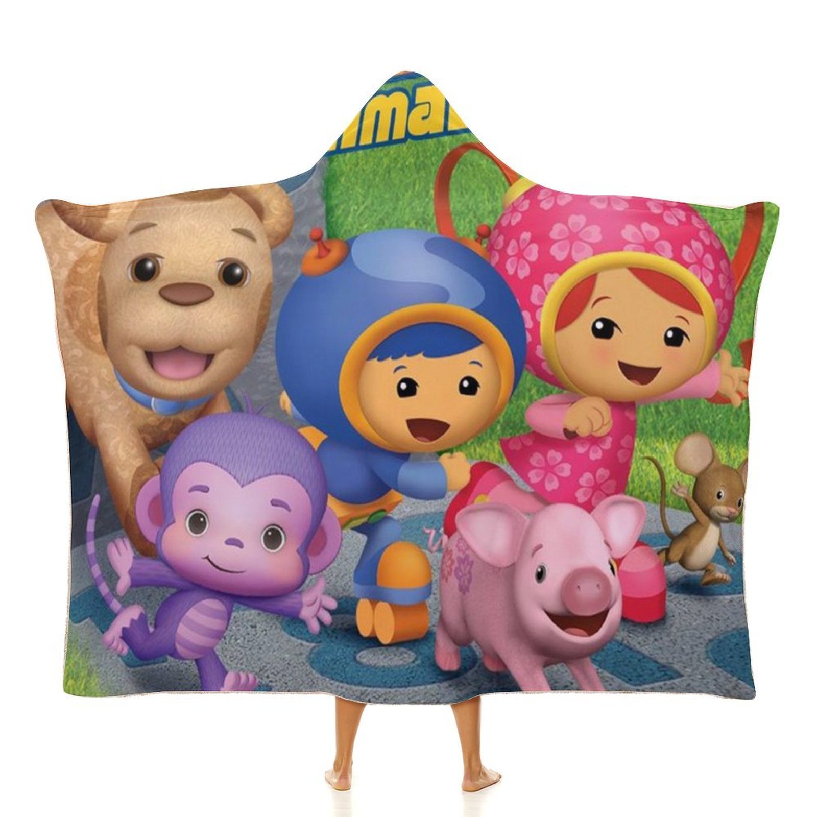 Team Umizoomi Cloak Hooded Blanket Soft Wearable Blanket Hoodie Throw ...