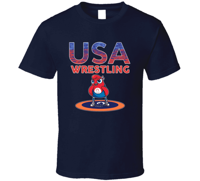 Team Usa Wrestling Paris 2024 Sports T Shirt - Walmart.com