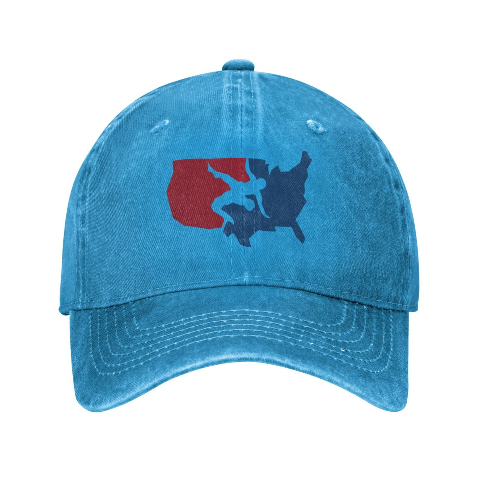 Team Usa Wrestling Unisex Denim Baseball Cap Adjustable Vintage Trucker ...