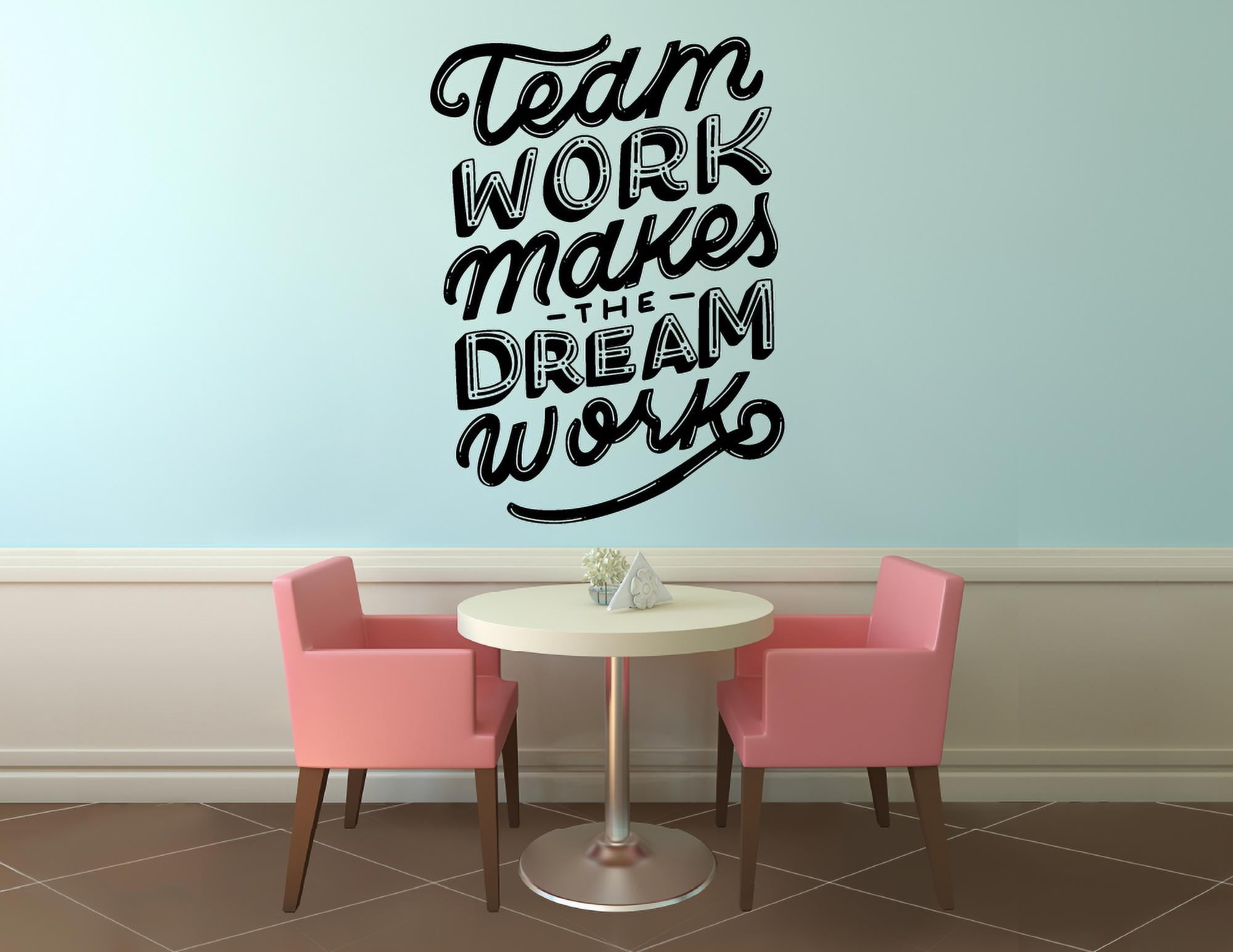 Team Work Quote Classroom Wall Decals Stickers Education Educational ...