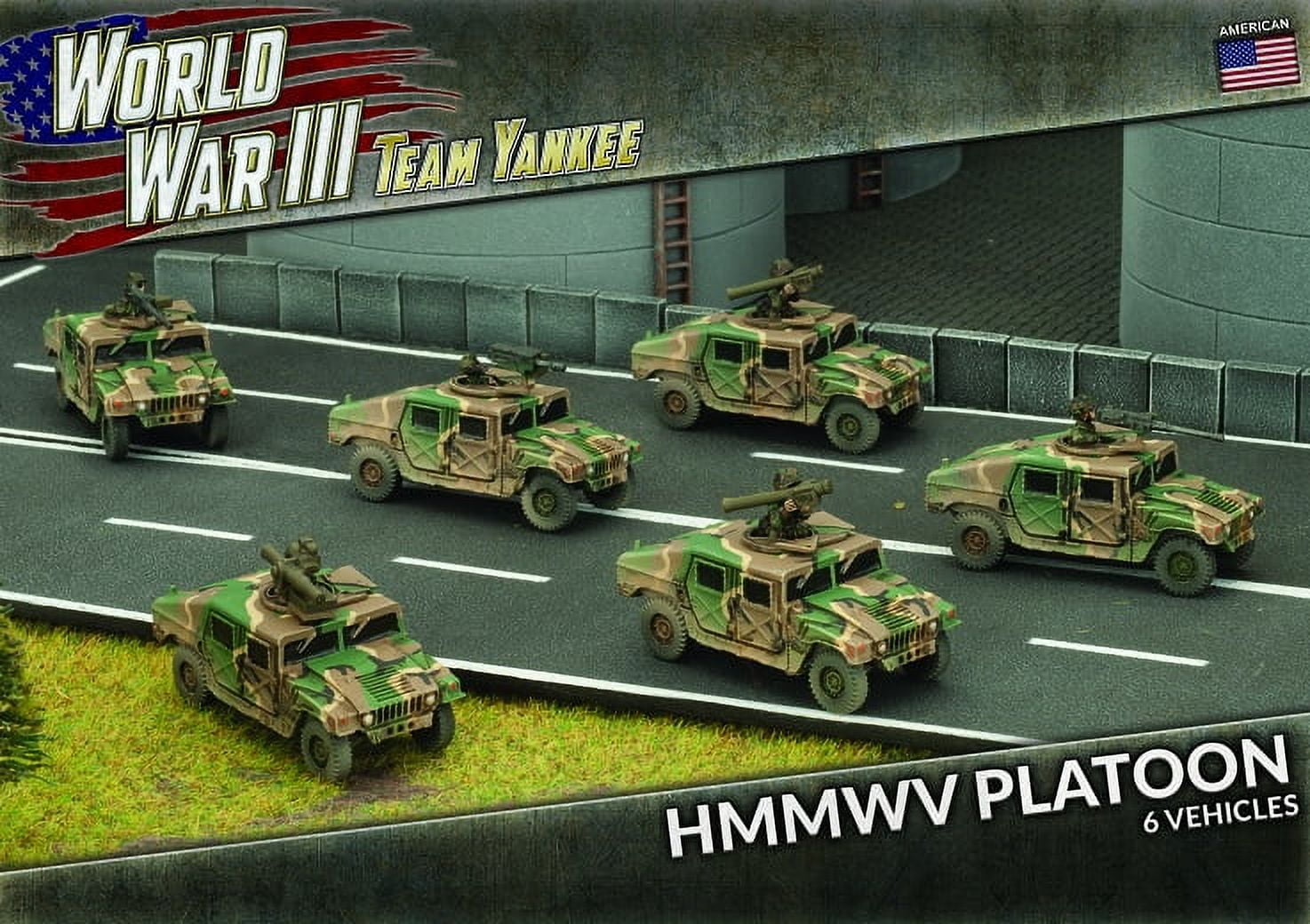 Team Yankee TUBX14 HMMWV Platoon (6 Vehicles) Plastic Gaming Miniatures ...