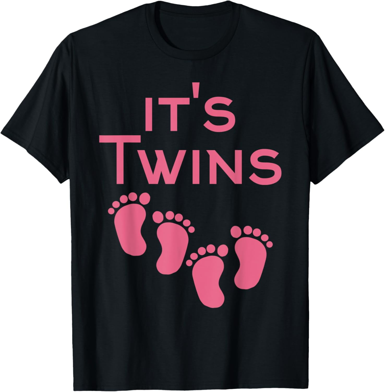 Team twins - It's twin girls - Gender reveal & Baby shower T-Shirt - Walmart.com