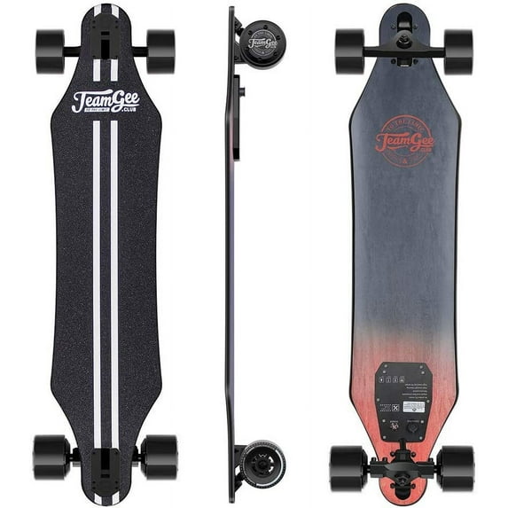 Teamgee H5 37" Electric Skateboard, 22 MPH Top Speed, 760W Dual Motor ...