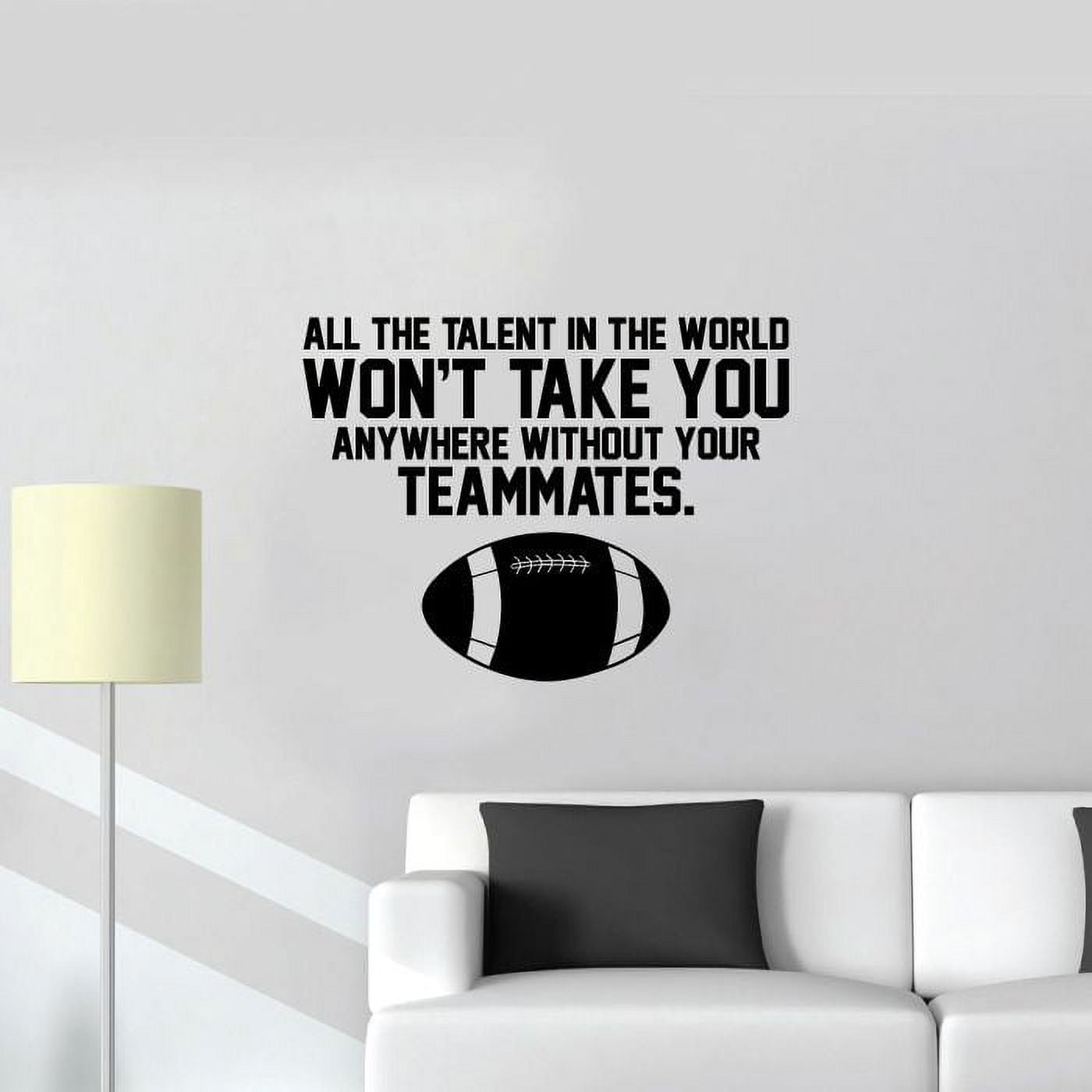 Your Teammates Rugby Quote Wall Sticker Room Vinyl Wall Art Decals ...