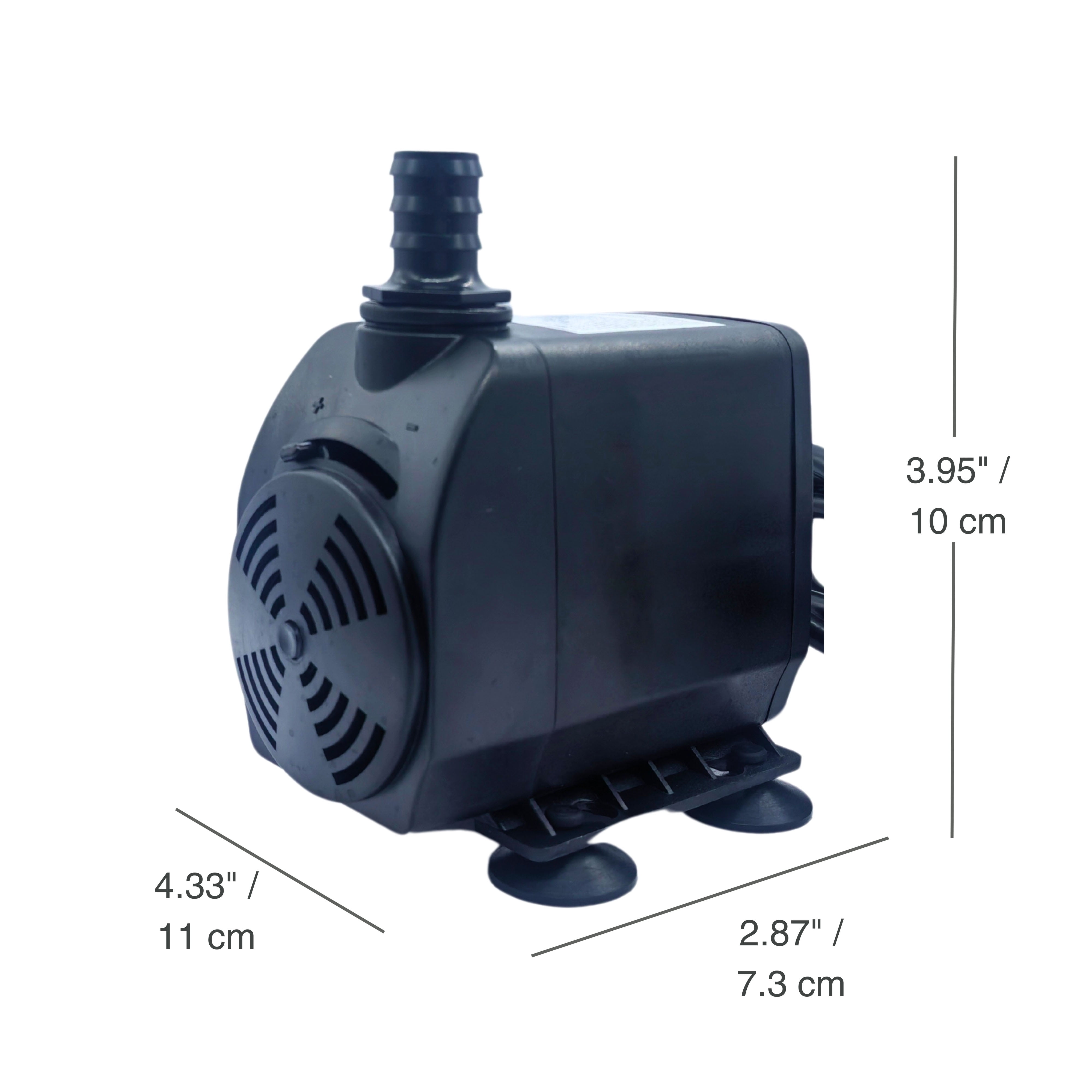 Teamson Home 635 GPH 50W Adjustable Submersible Water Pump with a 6 ft ...