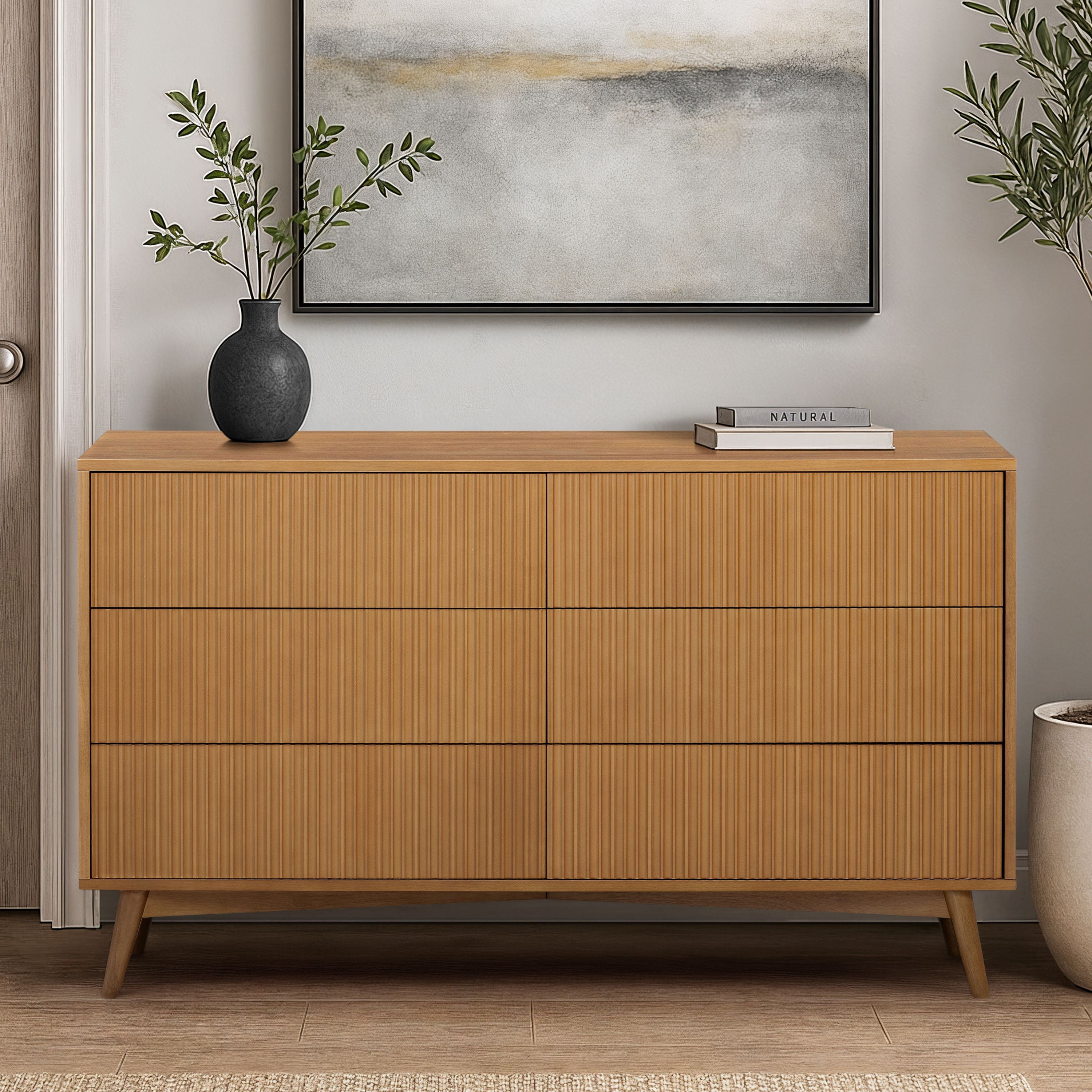 Teamson Home Tremolo Modern 6-Drawer Dresser with Push-Open Design ...
