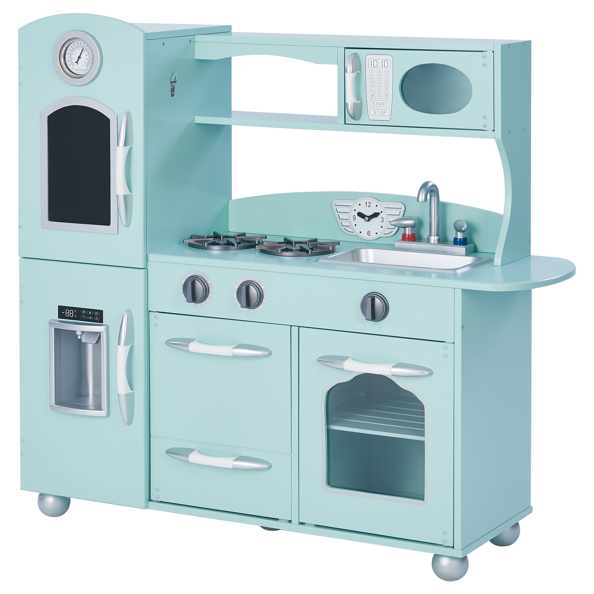 Teamson Kids Retro Kitchen Playset - Mint Green - Ages 3+ - Walmart.com