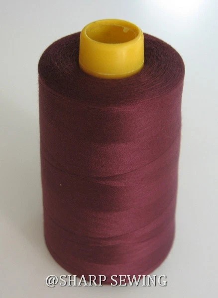 Teamwork 1 SPOOL SANGRIA #650 SPUN POLYESTER SERGER QUILTING THREAD T27 ...