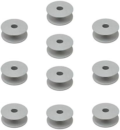 Teamwork 10 Large Aluminum M Size Bobbins for Quilting Machines ...