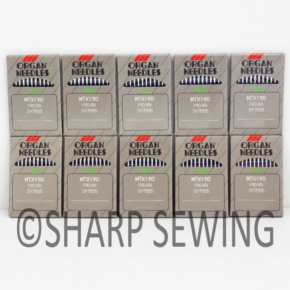 Teamwork 100 ORGAN #24 190R, MTX190 SEWING MACHINE NEEDLES for PFAFF ...