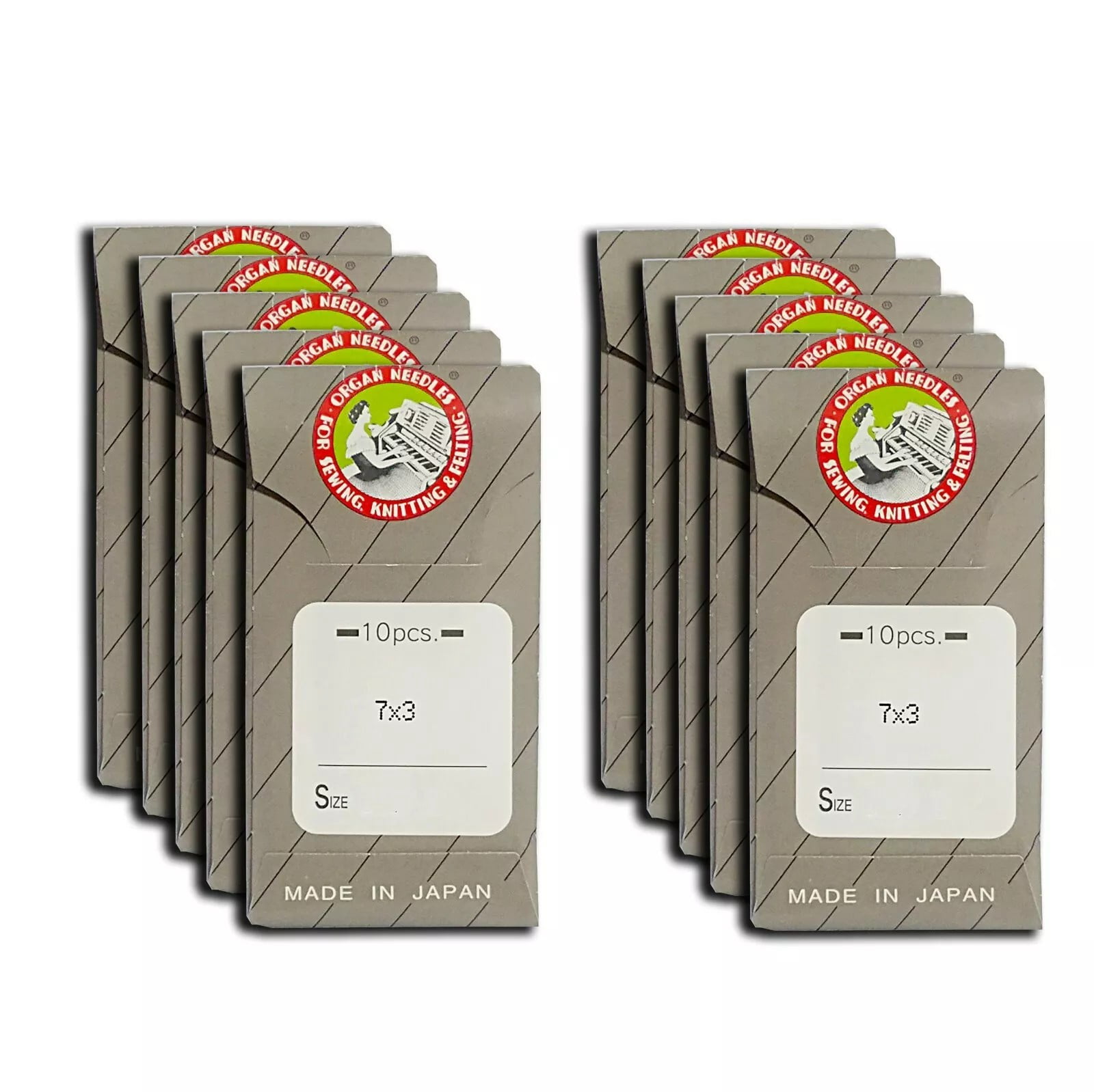 Teamwork 100 ORGAN 7X3 NEEDLES #24 fits SINGER 7 CLASS 794H, DYX3, 7X1 ...