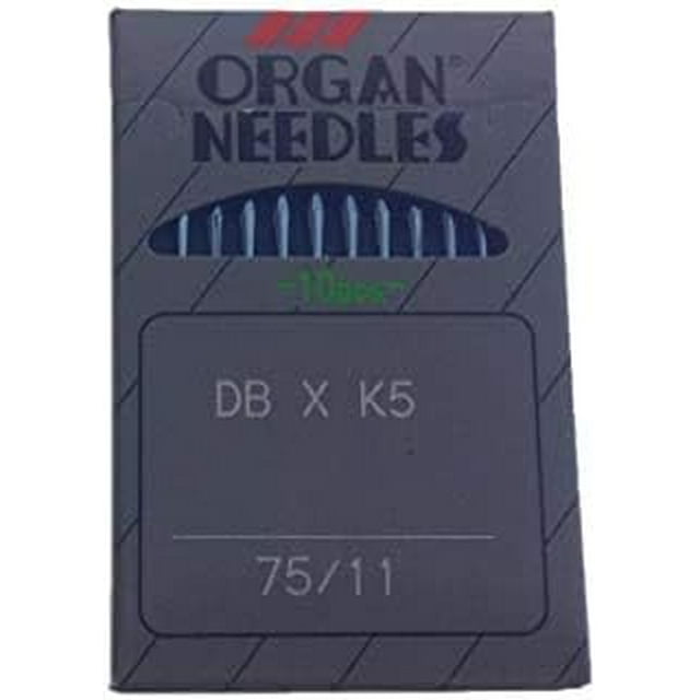 Teamwork 100 Organ DBXK5, DB-K5 Round Shank Commercial Embroidery Machine Needles (Size 18 ...
