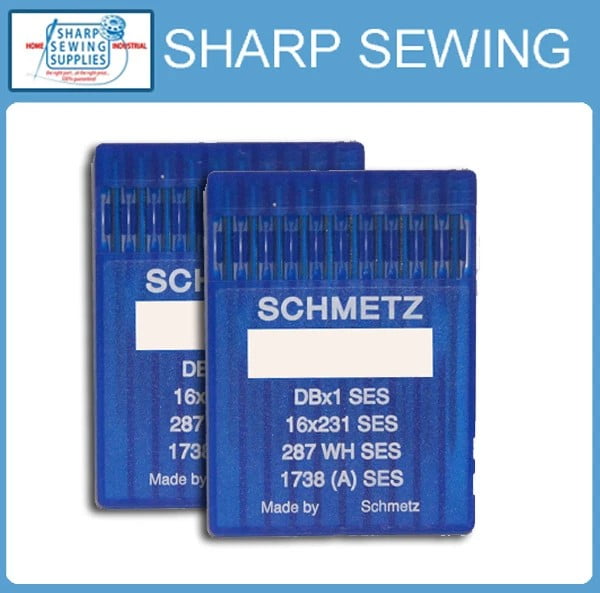 Teamwork 20 SCHMETZ 16X257 SIZE#12BP / 80 LOCKSTITCH BALL POINT NEEDLES DBX1 1738 287WH ...