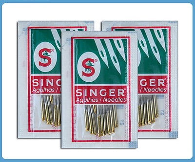 Teamwork 30 EACH SINGER BALL POINT 2045 GOLD TIP HOME SEWING MACHINE ...