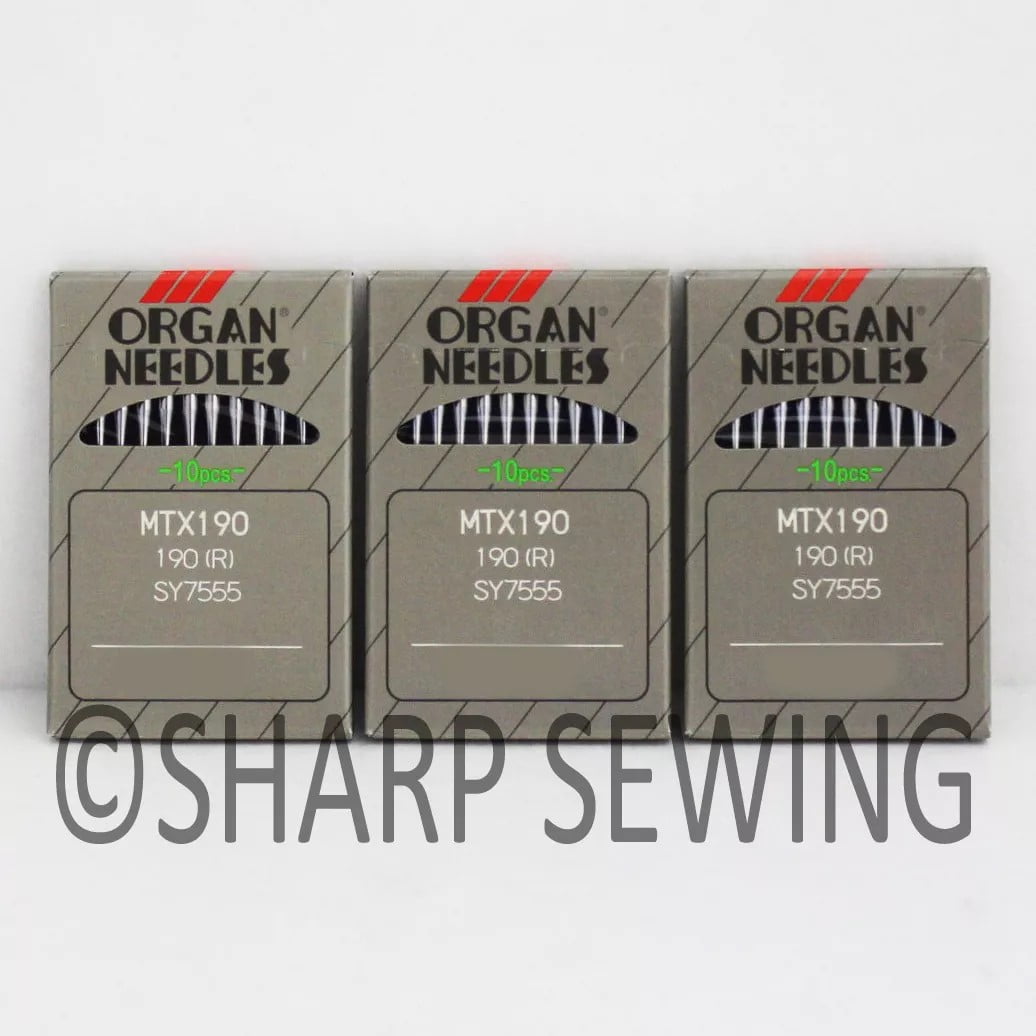 Teamwork 30 ORGAN #23 190R, MTX190 SEWING MACHINE NEEDLES for PFAFF ...