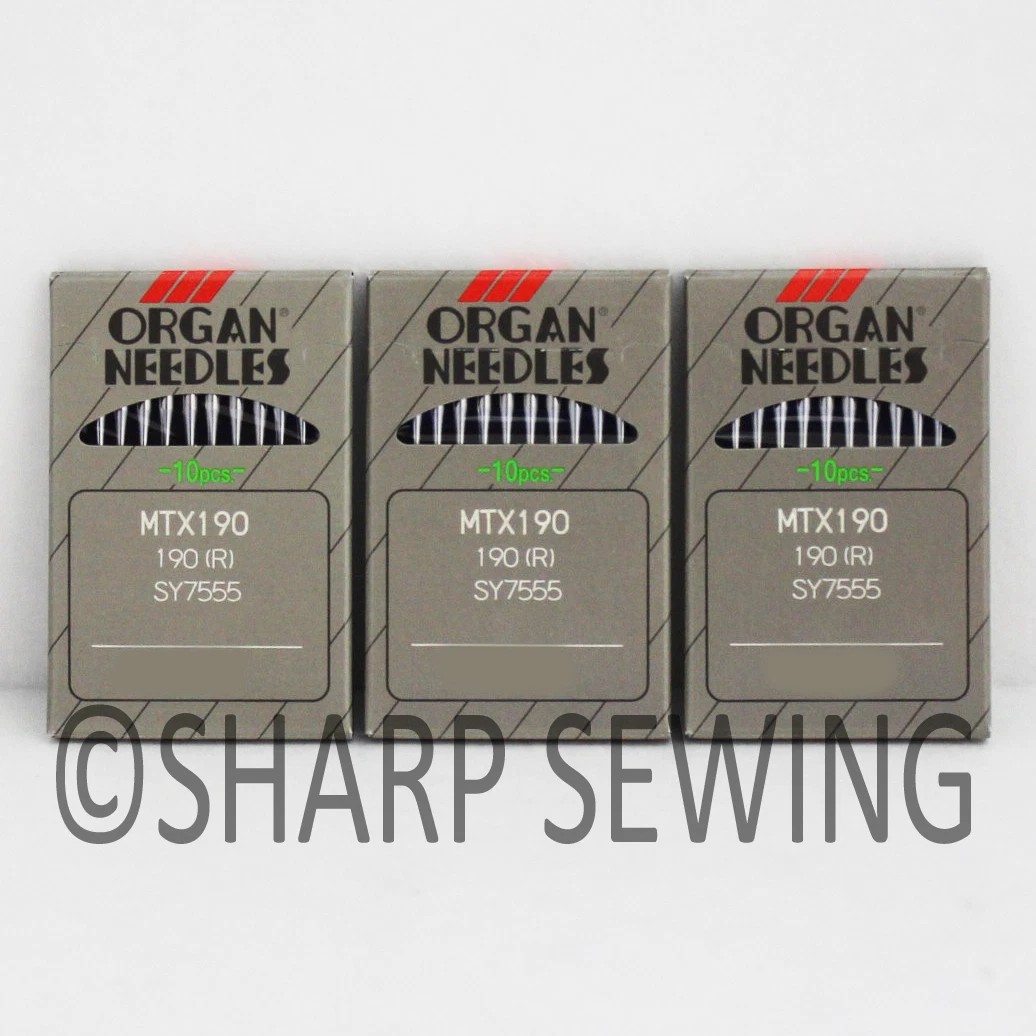 Teamwork 30 ORGAN #24 190R, MTX190 SEWING MACHINE NEEDLES for PFAFF ...