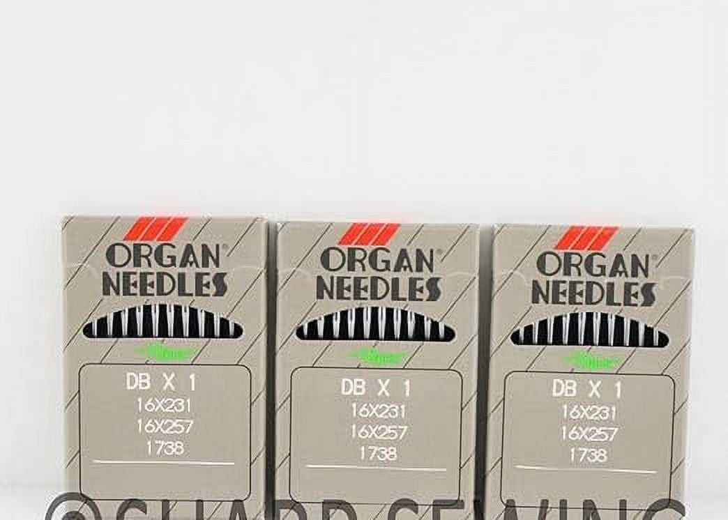 Teamwork 30 Organ Industrial Single Needle LOCKSTITCH Round Shank Needles (Ball Point) DBX1 ...