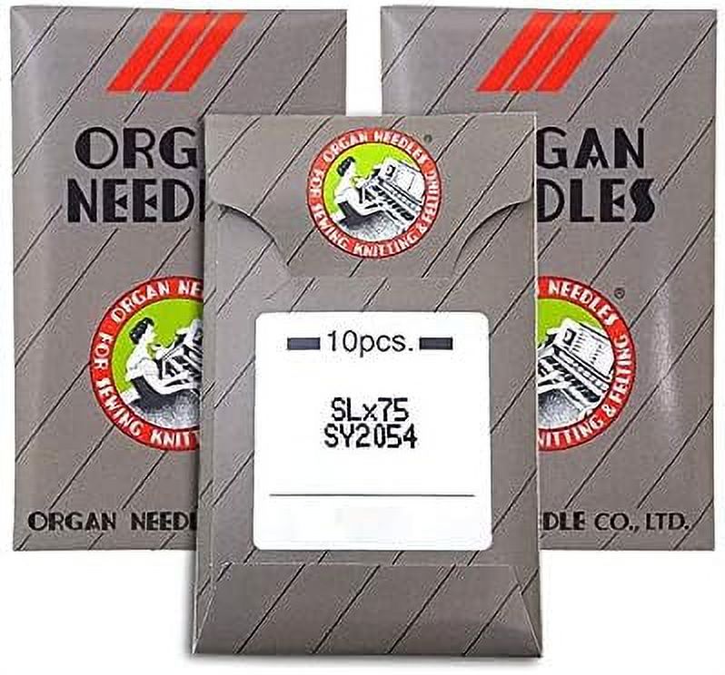 Teamwork 30 Organ SLX75 SERGER OVERLOCK 2054 16X75 Singer 14U Sewing Needle Sharp OR Ball Point ...