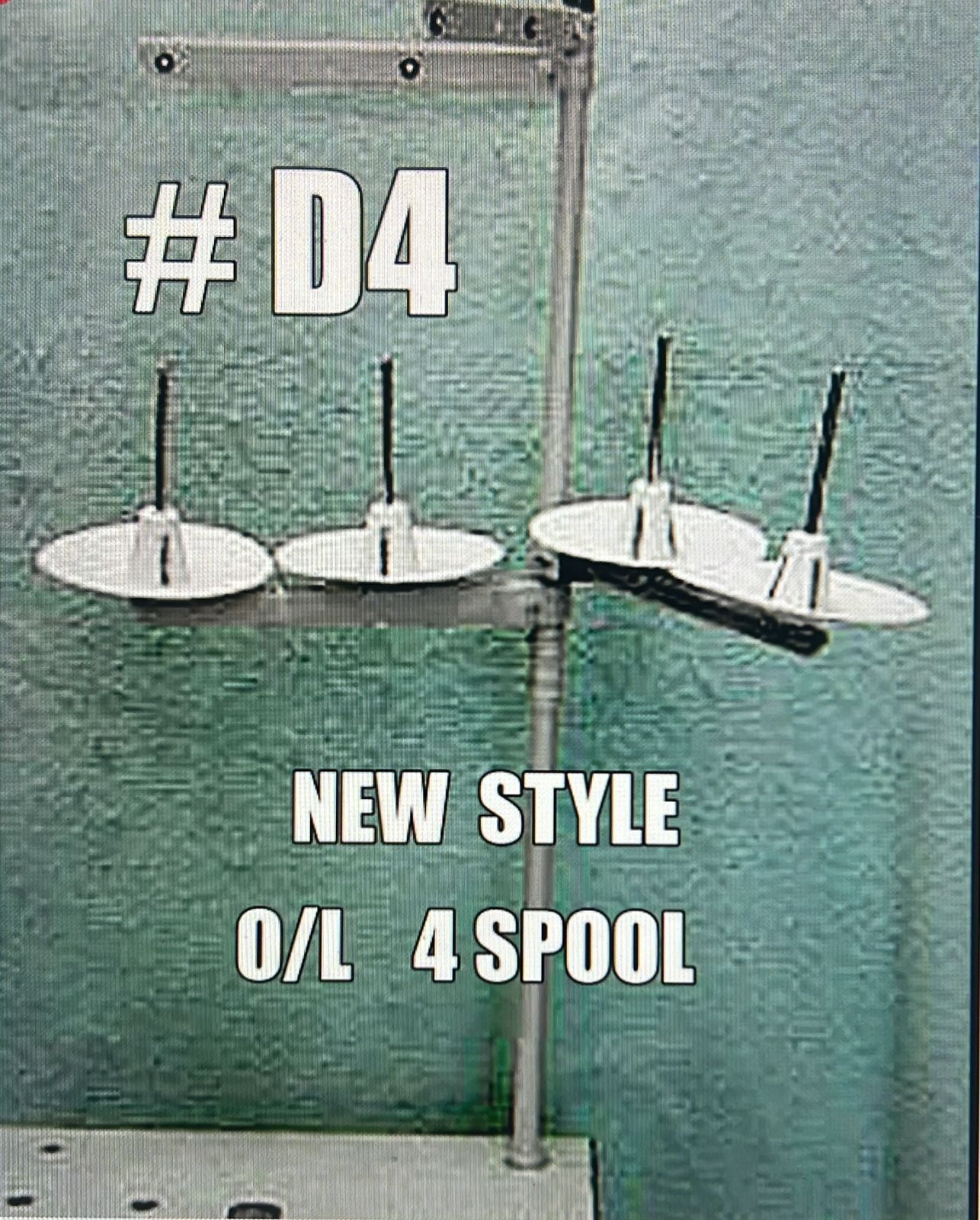 Teamwork 4 SPOOL THREAD STAND #D4 fits INDUSTRIAL OVERLOCK (SERGER ...