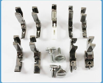 Teamwork 9 ZIPPER FEET FOOT SET - SINGER 31-15 44 95 96 241 251 281 ...