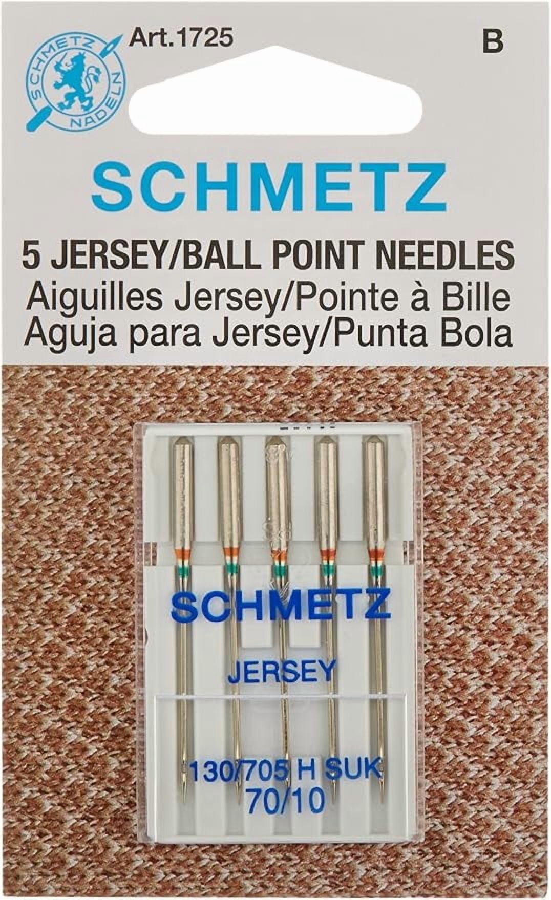 Teamwork Ball Point Jersey Machine Needles-Size 10/70 5/Pkg - Walmart.com