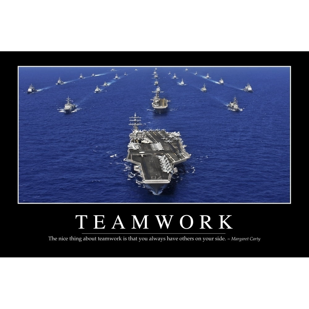 Teamwork: Inspirational Quote and Motivational Poster Poster Print ...