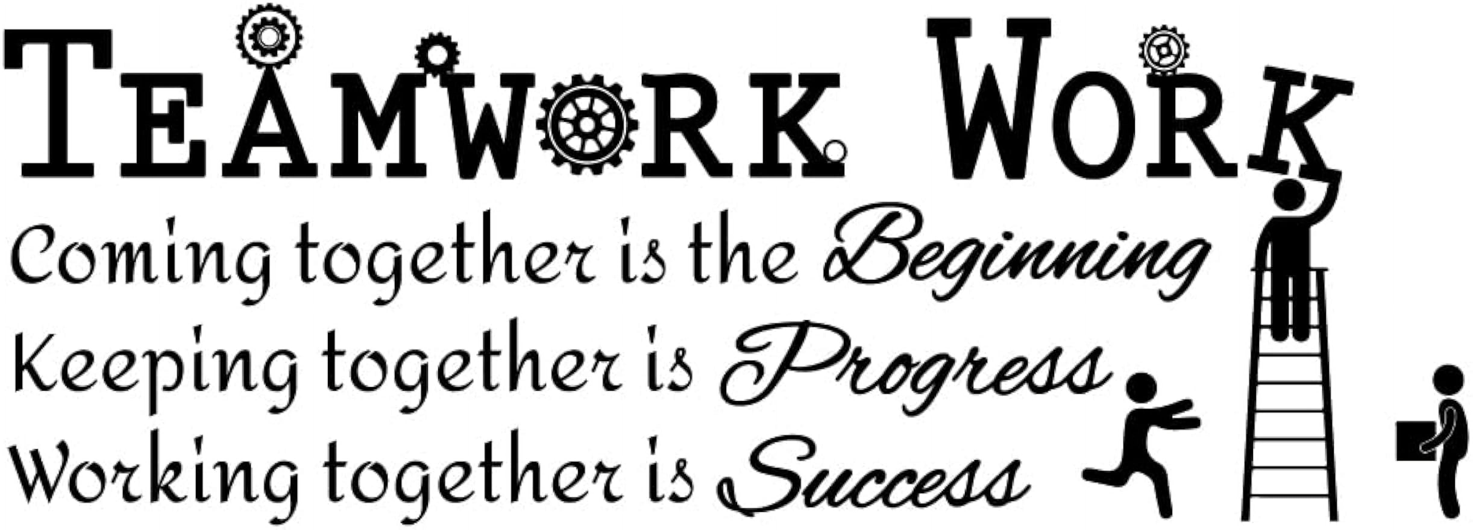 Teamwork Inspirational Quotes Wall Sticker Office Classroom ...