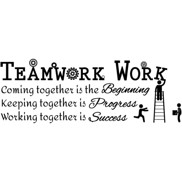 Teamwork Inspirational Quotes Wall Sticker Office Classroom ...