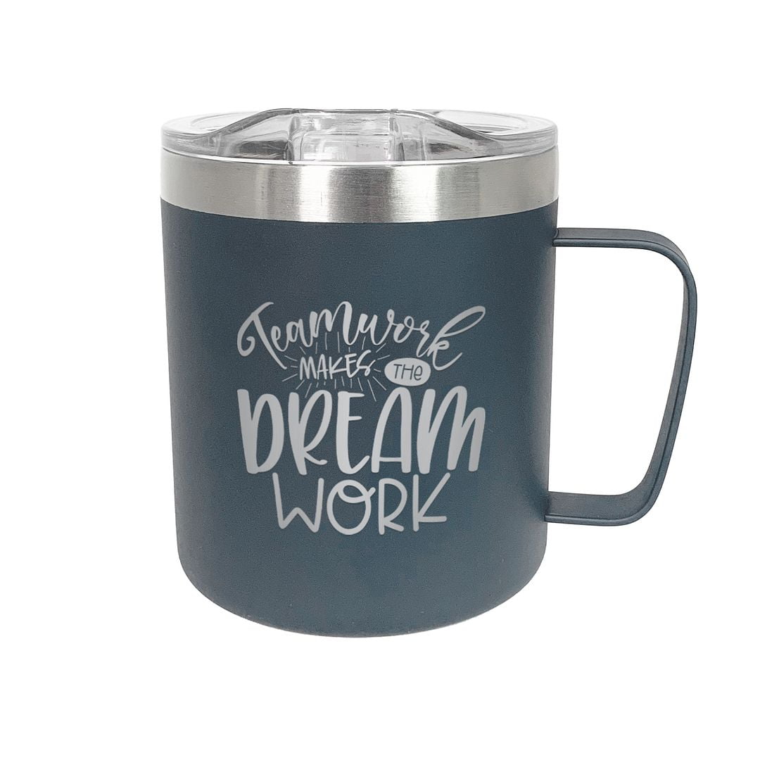Teamwork 12 oz. Engraved Stainless Steel Tumbler / Employee Gift / Made ...