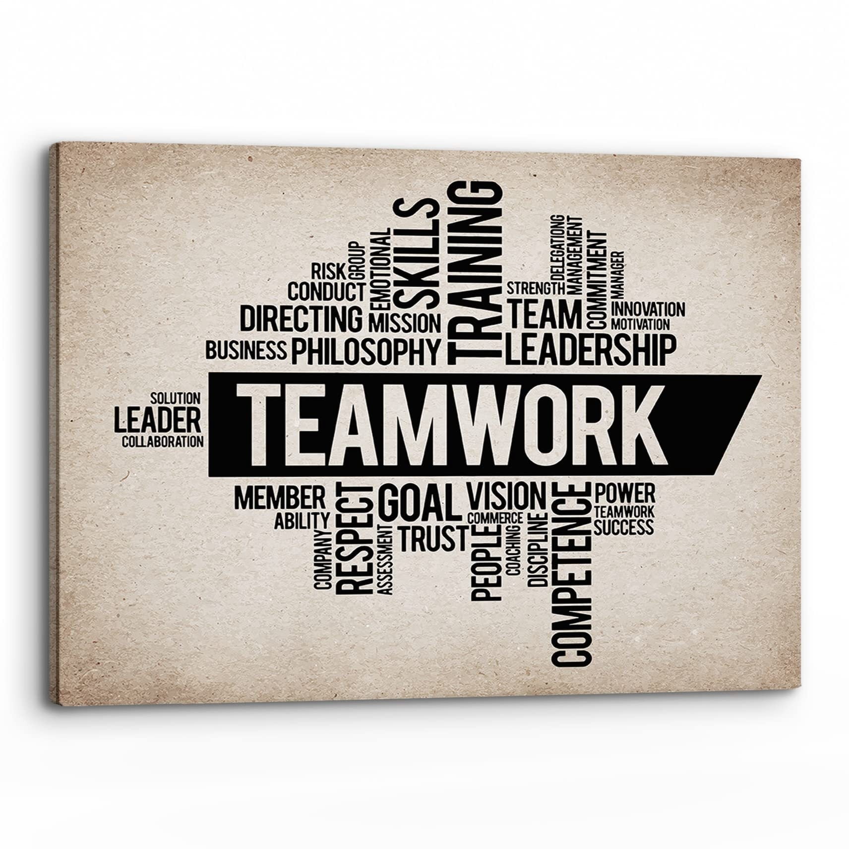 Teamwork Motivational Sayings Wall-Art Minimalist Team Work ...